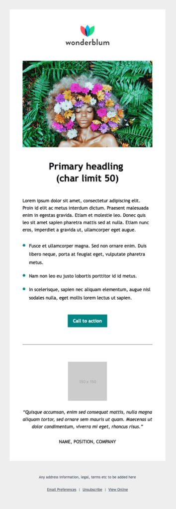 Free Email Template with Images | Litmus