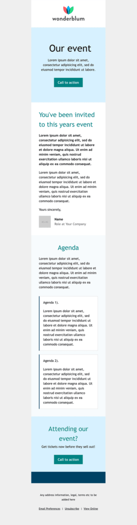 Free Pre Event Email Template | Litmus Free Pre Event Email Template | Litmus