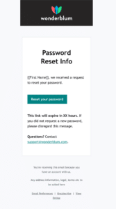 Free Password Reset Email Template | Litmus